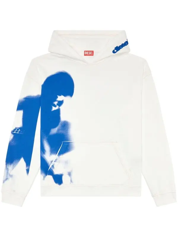 DIESEL® Cotton Graphic Print Hoodie