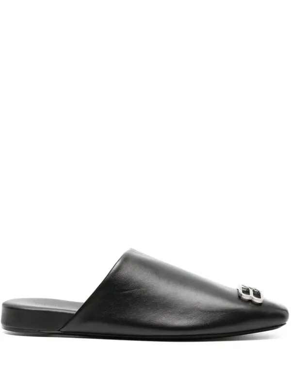 Balenciaga Cosy Bb Leather Slippers
