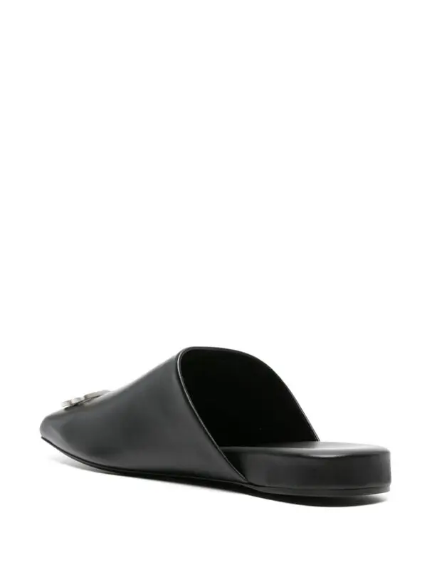 Balenciaga Cosy Bb Leather Slippers