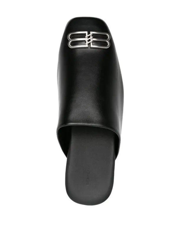 Balenciaga Cosy Bb Leather Slippers