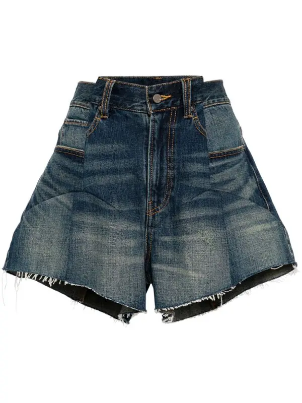 JNBY Logo-patch Denim Shorts
