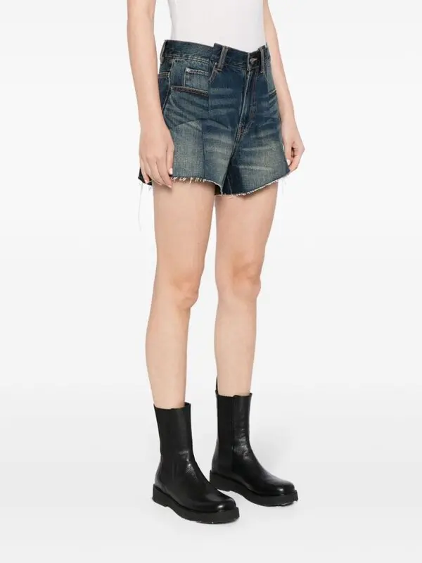 JNBY Logo-patch Denim Shorts