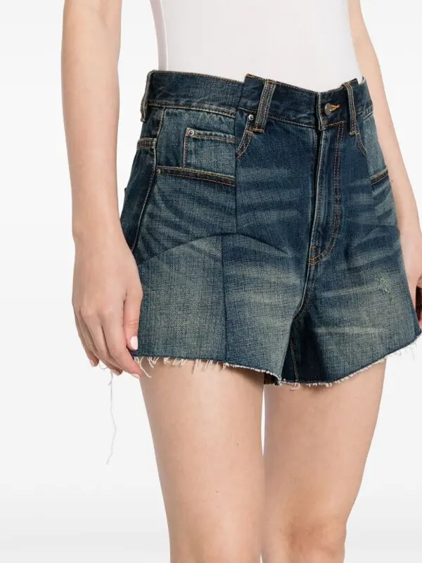JNBY Logo-patch Denim Shorts