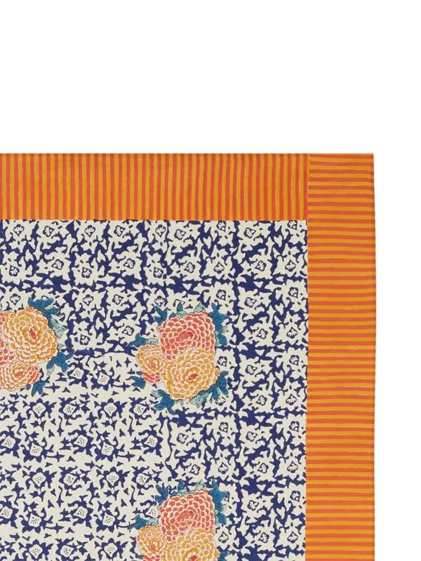 LISA CORTI Arabesque Corolla Cotton Tablecloth