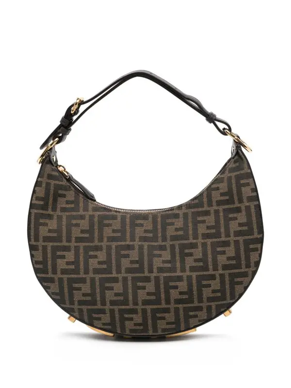 Fendi Small Graphy Shoulder Bag - Brown