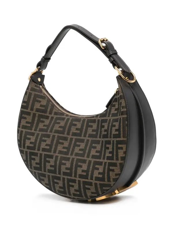 Fendi Small Graphy Shoulder Bag - Brown
