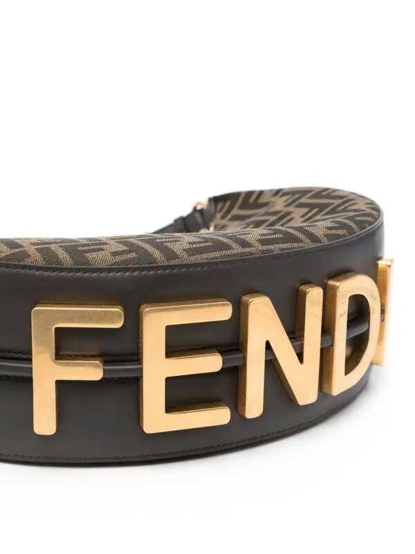 Fendi Small Graphy Shoulder Bag - Brown