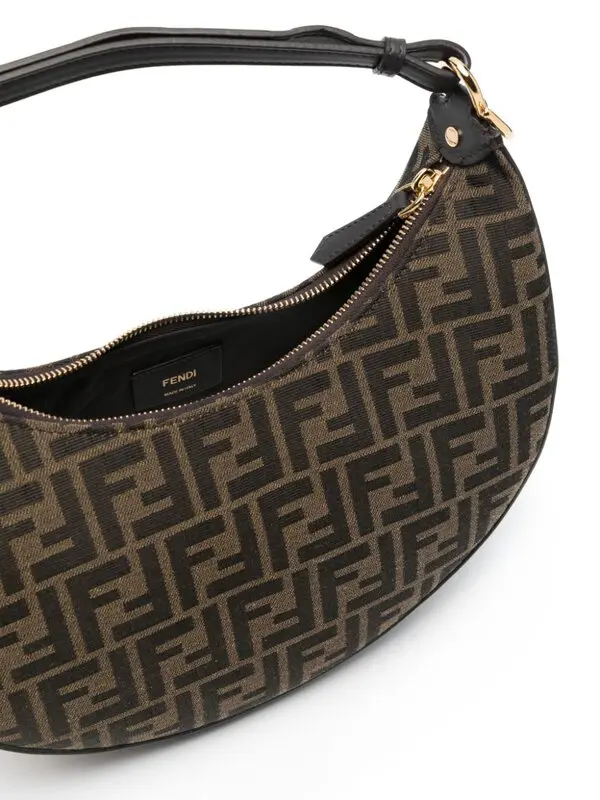 Fendi Small Graphy Shoulder Bag - Brown