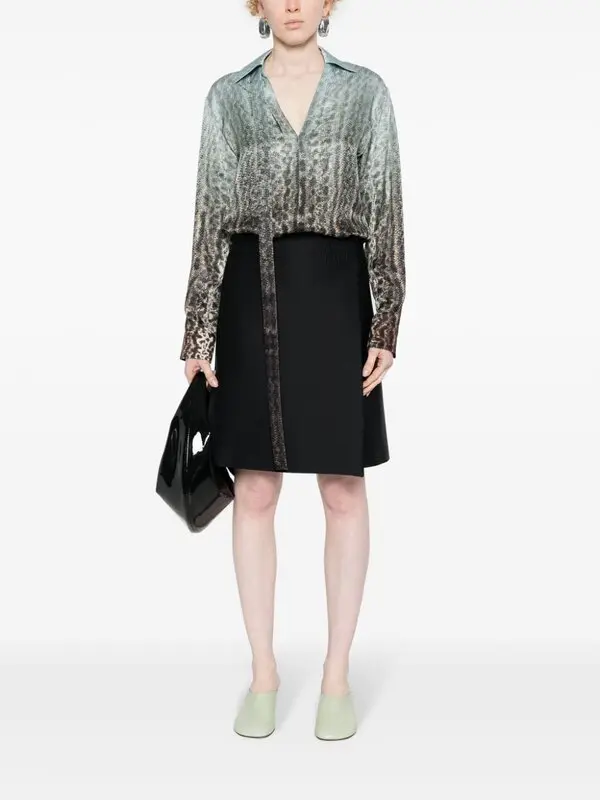 Fendi Animal-print Silk Shirt