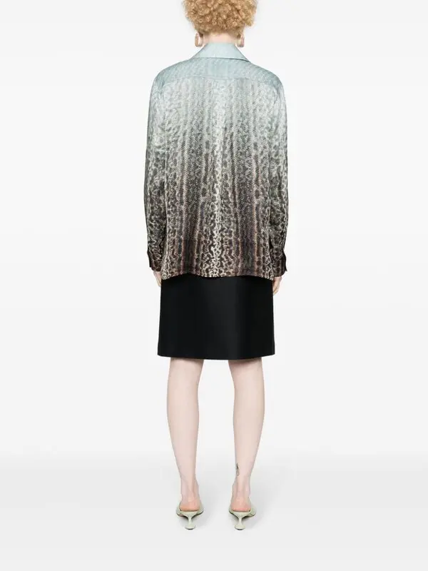 Fendi Animal-print Silk Shirt