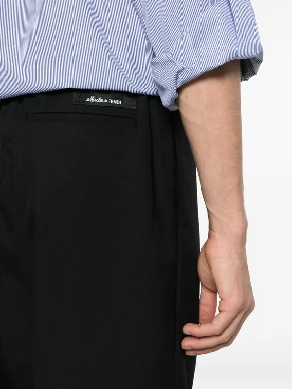 Fendi Straight-leg Trousers - Black
