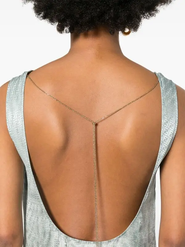 Fendi Ff-jacquard Snake Maxi Dress