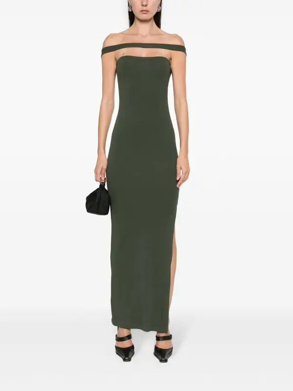 COURREGES Hyperbole 90's Maxi Dress - Green
