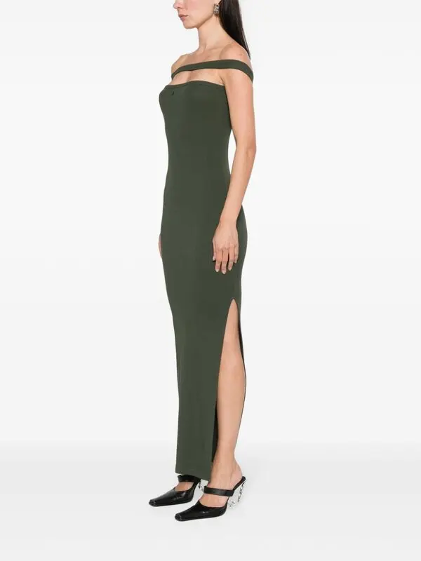 COURREGES Hyperbole 90's Maxi Dress - Green