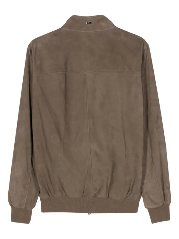Herno Panelled Leather Jacket