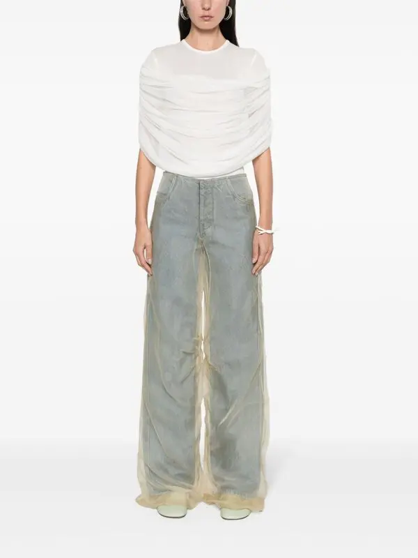 Christopher Esber Sonora Draped-panel T-shirt