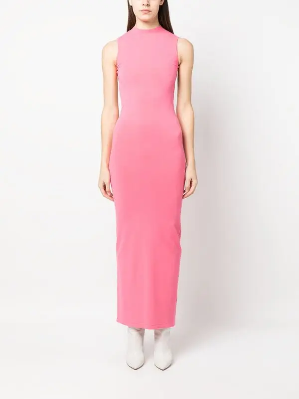 Sportmax Cut-out Detail Long Dress - Pink