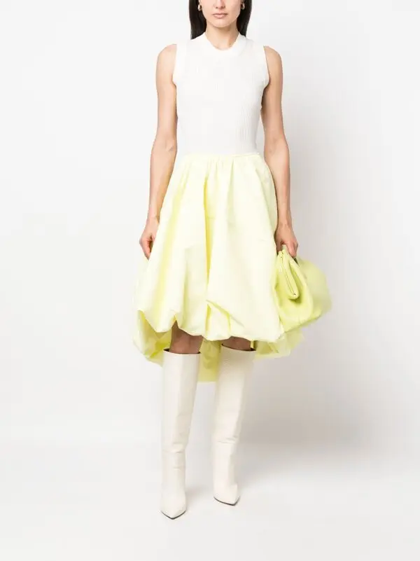 Sportmax Ribbed Knit Sleeveless Top - White