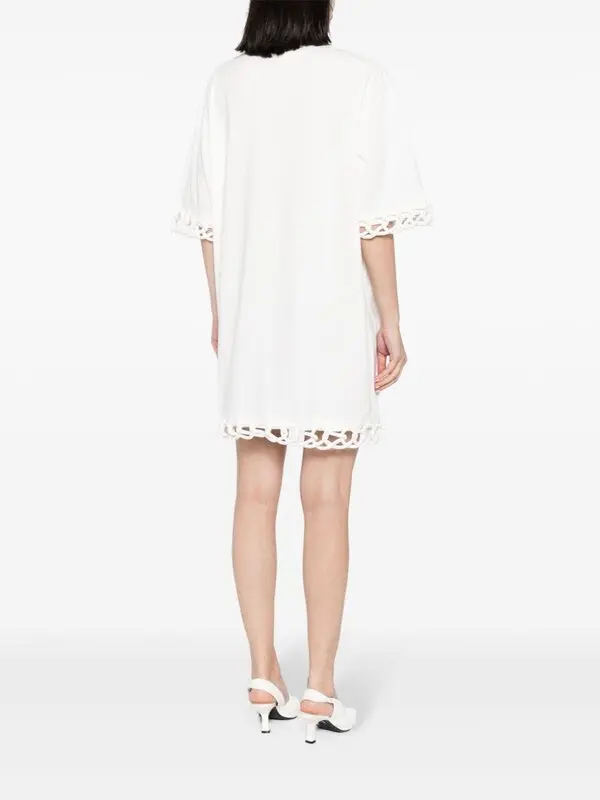 JNBY Perforated Detailing Cotton Dress