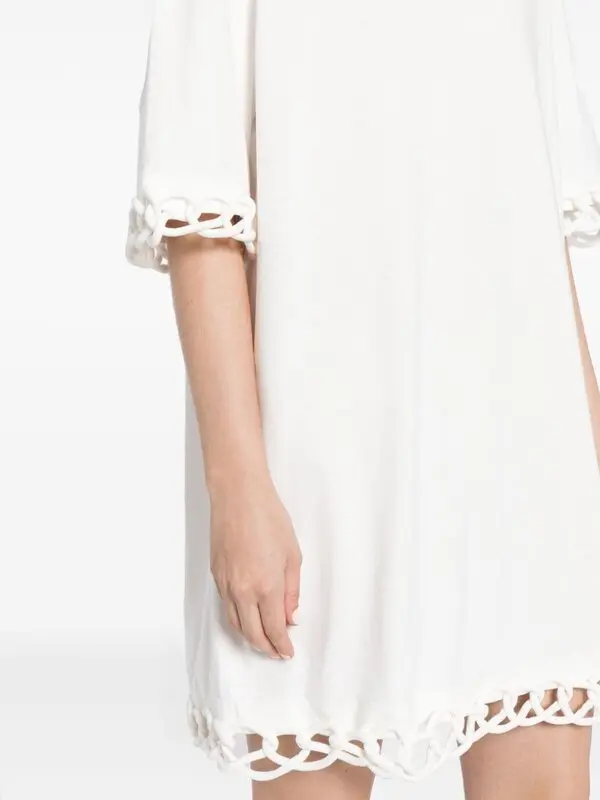 JNBY Perforated Detailing Cotton Dress