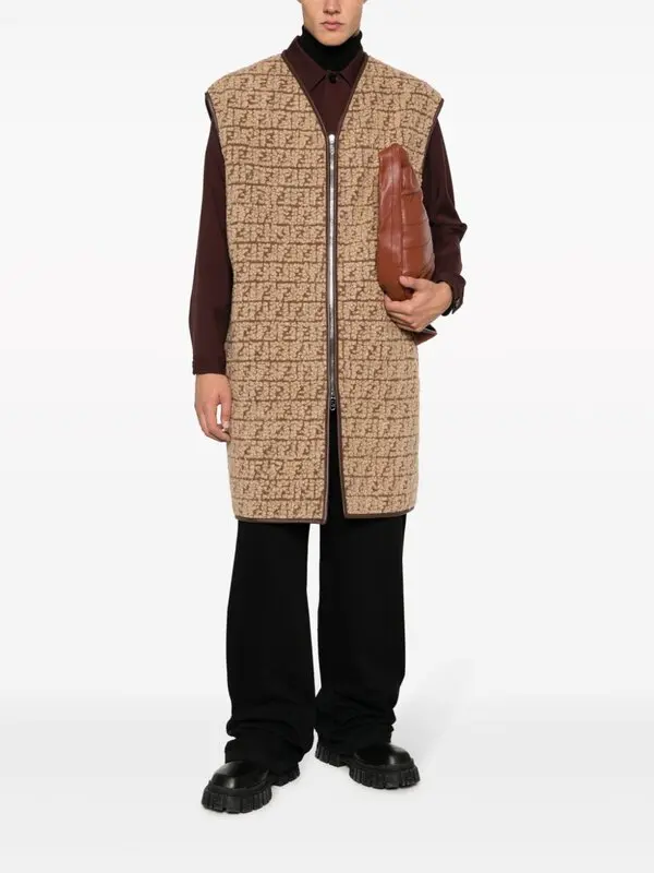 Fendi Ff-monogram Fleece Gilet