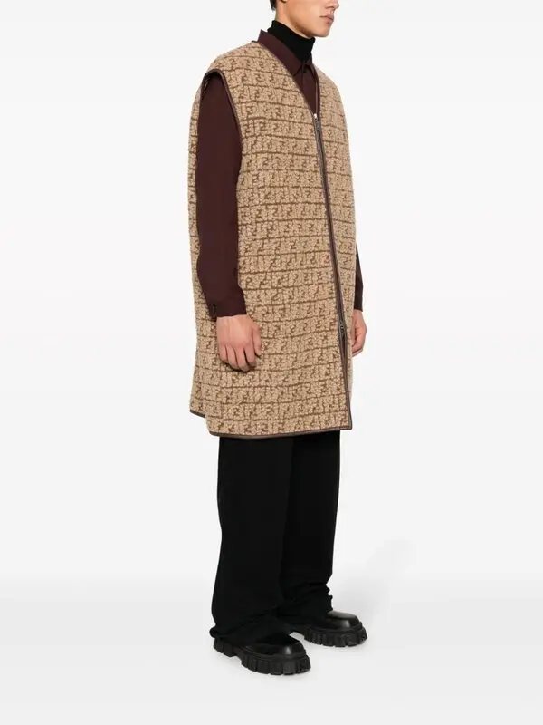 Fendi Ff-monogram Fleece Gilet