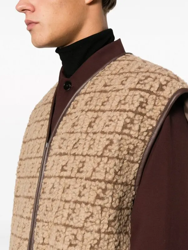 Fendi Ff-monogram Fleece Gilet