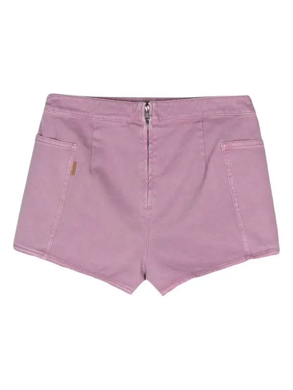 Max Mara Alibi Denim Shorts - Purple