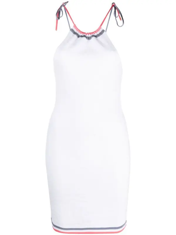 Fendi Halterneck Knitted Dress - White