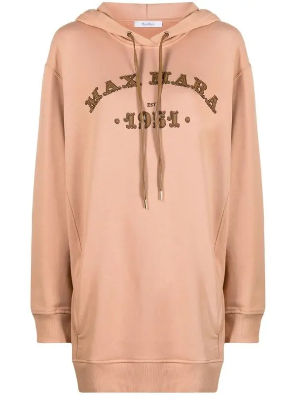 Max Mara Logo-print Long Hoodie