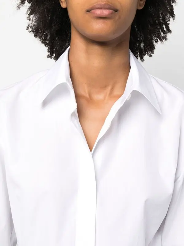 THE ROW Pointed-collar Long-sleeve Shirt