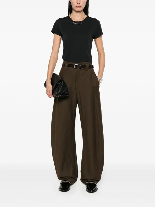 THE ROW Tori Cotton T-shirt - Black