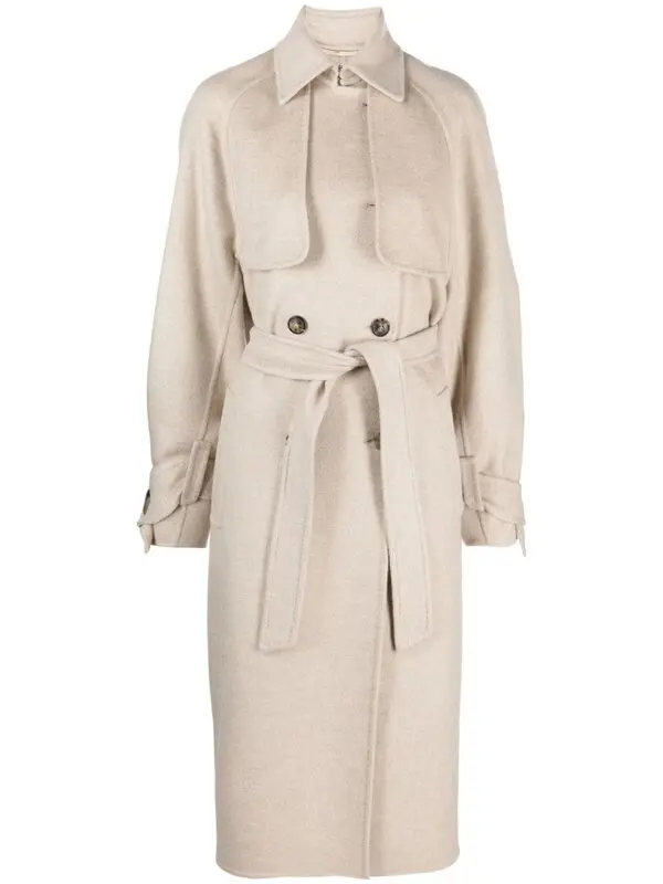 Max Mara Belted-waist Cashmere Coat
