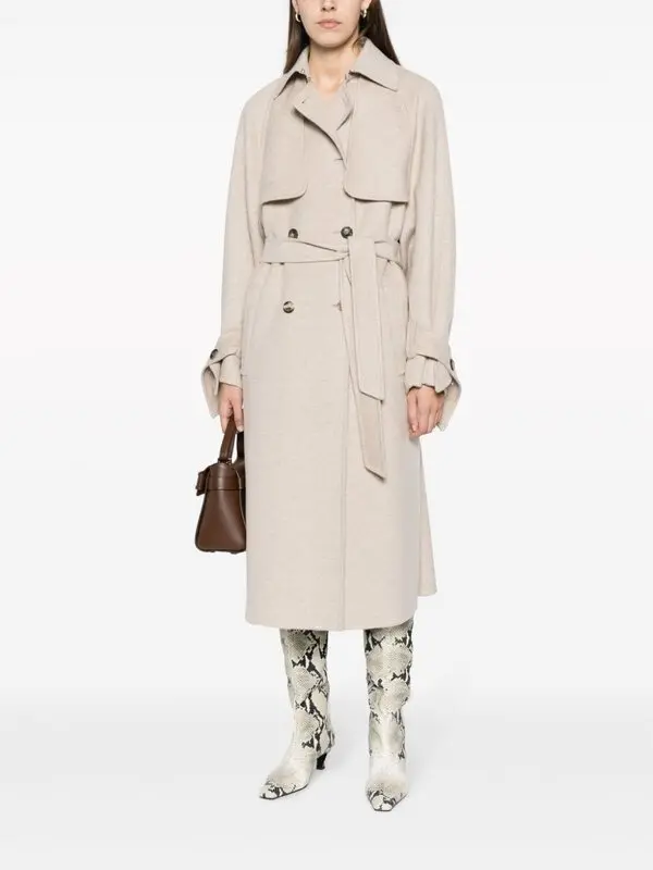 Max Mara Belted-waist Cashmere Coat