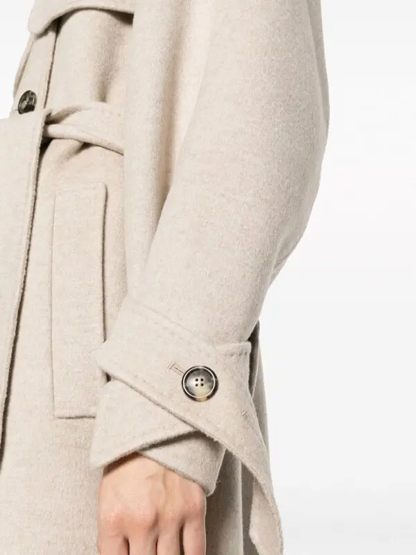 Max Mara Belted-waist Cashmere Coat