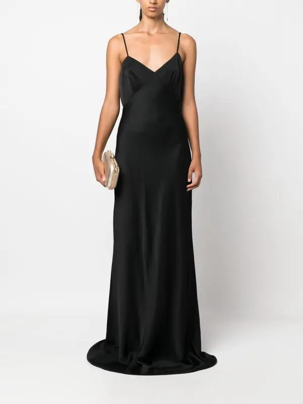 Max Mara Satin Slip Maxi Dress