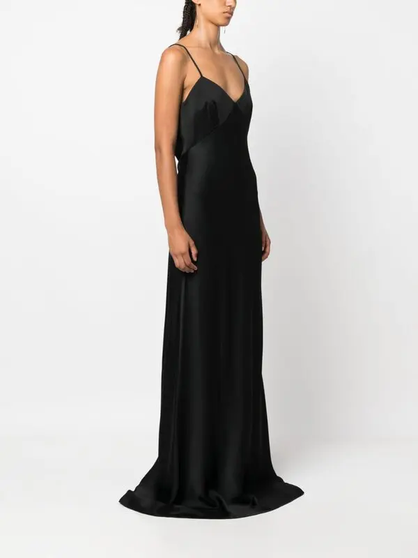 Max Mara Satin Slip Maxi Dress