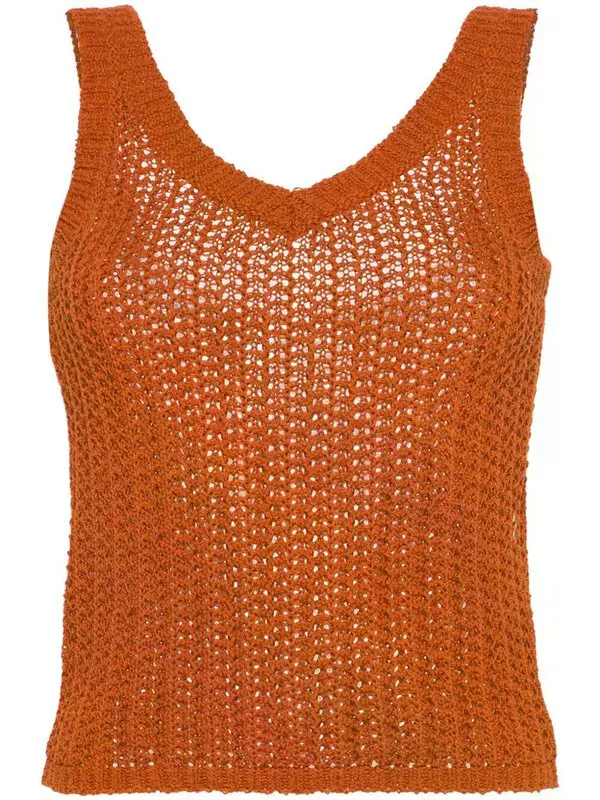Max Mara Knitted Tank Top - Orange