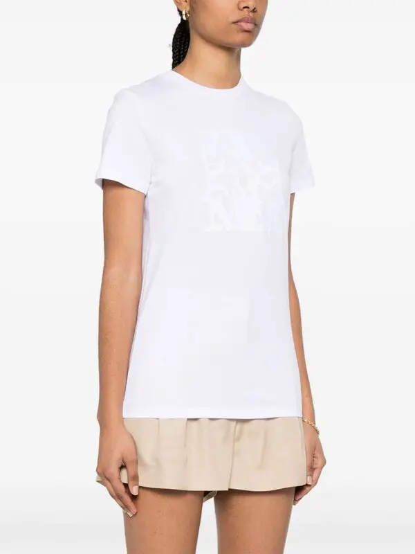 Max Mara Logo-embroidered T-shirt - White
