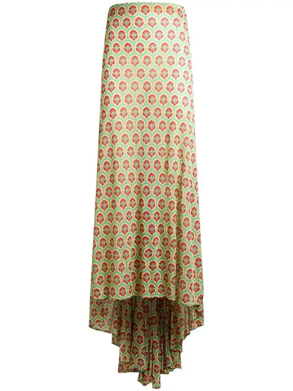 Etro Printed Train Skirt