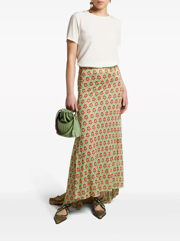 Etro Printed Train Skirt