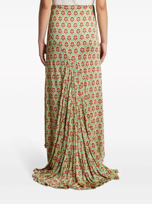 Etro Printed Train Skirt