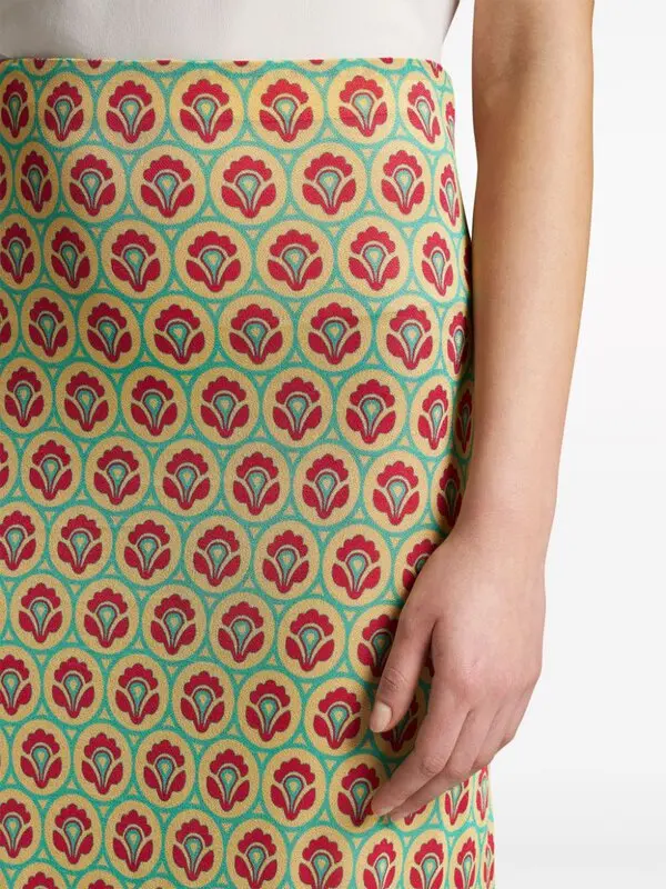 Etro Printed Train Skirt