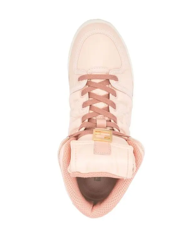 Fendi Ff-embossed High-top Sneakers