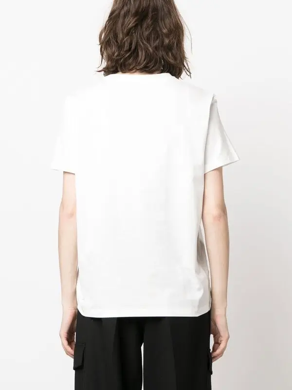 Max Mara Embroidered Slogan T-shirt