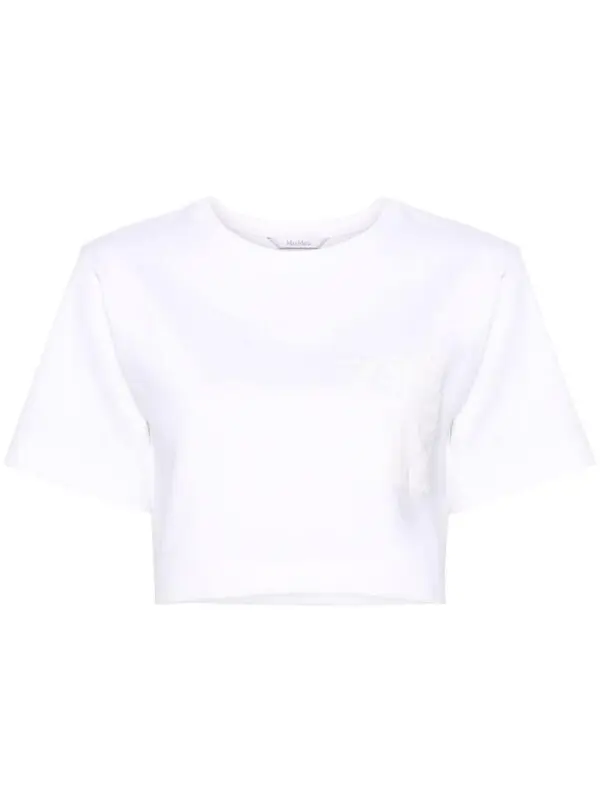 Max Mara Logo-print Cropped T-shirt