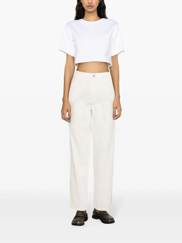 Max Mara Logo-print Cropped T-shirt