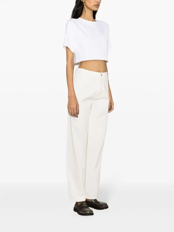 Max Mara Logo-print Cropped T-shirt