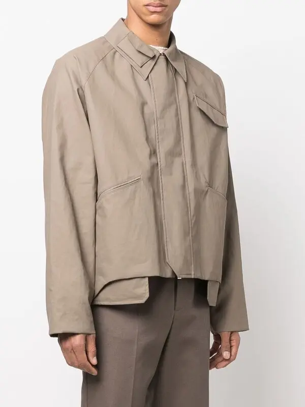 Fendi Asymmetric-hem Shirt Jacket