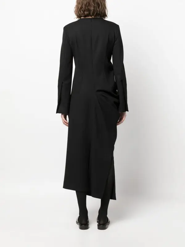 THE ROW Gathered-detailing Long-sleeved Shift Dress
